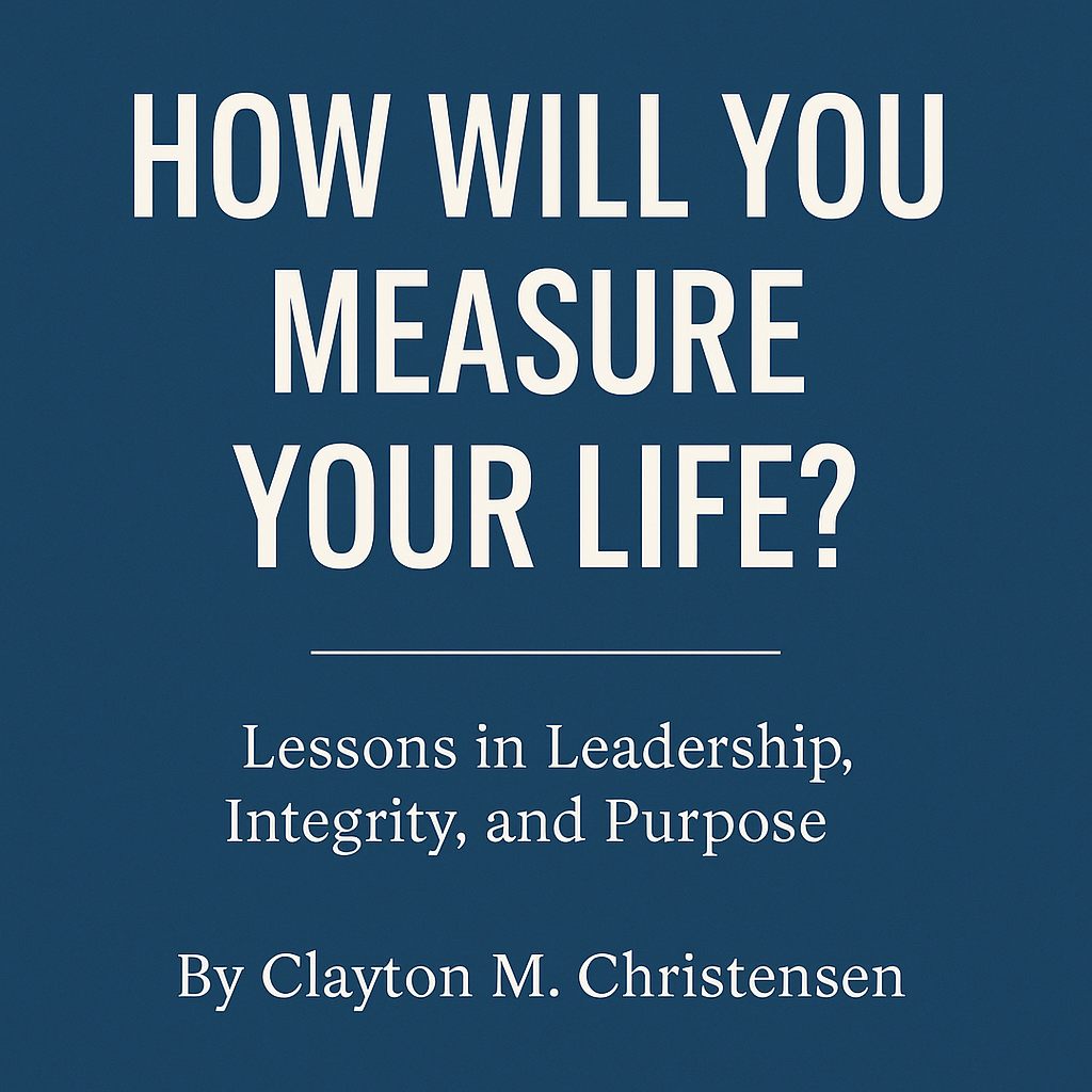 How Will You Measure Your Life? – Quarter Century